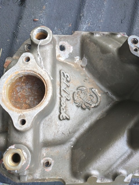 Edelbrock 2955 SBC Chevy 18 Degree Intake Manifold NASCAR for sale ...