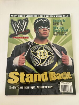 WWF Magazine April 2003–HURRICANE Cover And Fold Out Poster. Randy ...