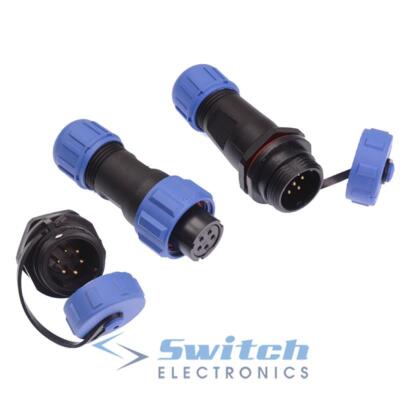 2 to 9 Pin W13 Waterproof Circular Cable Connector Male Female Socket ...