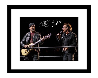Bono & The Edge 8x10 Signed photo print U2 Band concert autographed ...