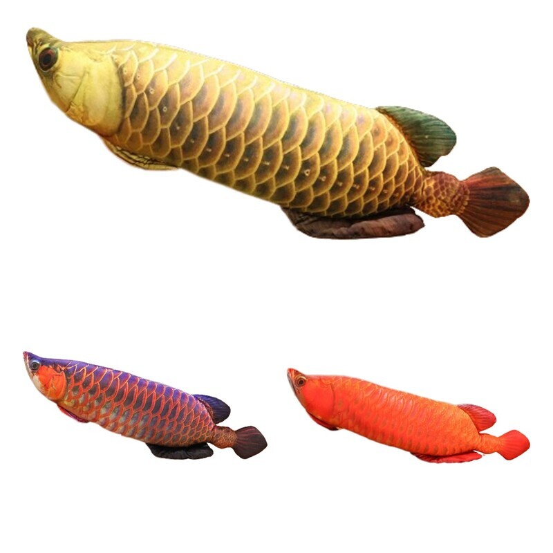 Realistic Golden Dragonfish Pillow Carp Catfish Loach Carp Plush Toy ...