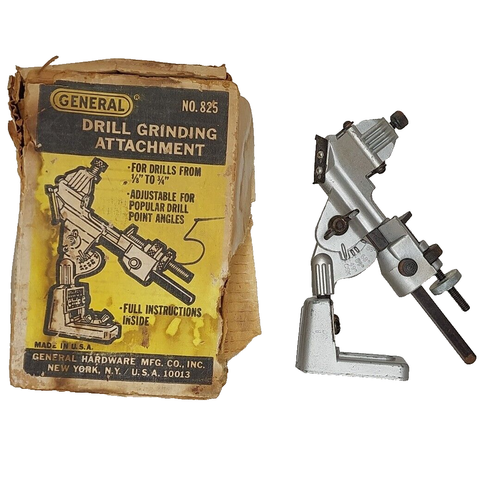 General Hardware Mfg Co. Drill Grinding Attachment No. 825 w/ Box ...