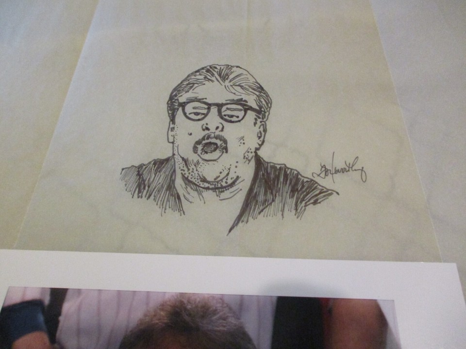 DRAWING SIGNED BY JEFF FOXWORTHY OF CAST MEMBER MICHAEL LEOPARD | eBay