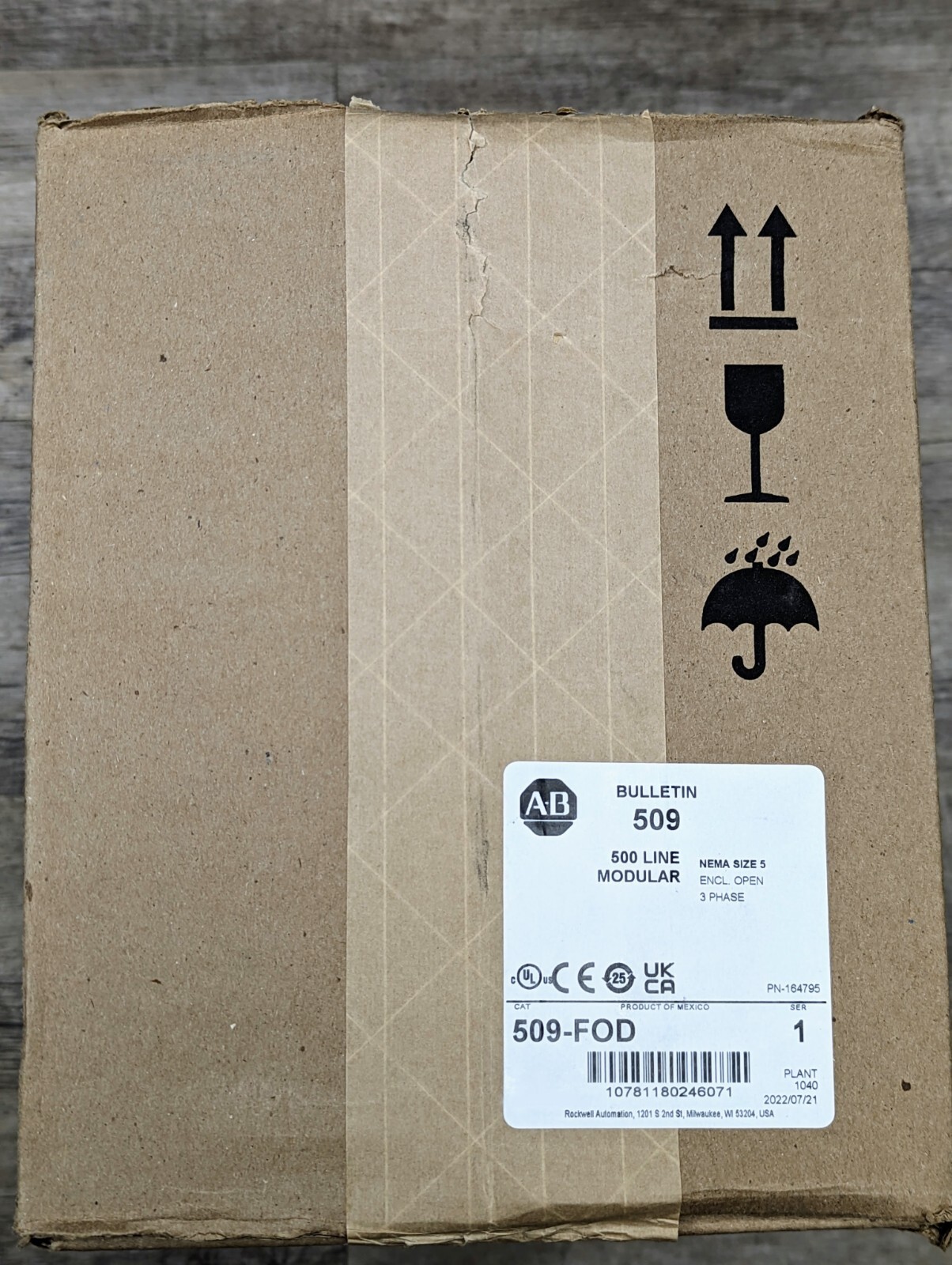 Allen Bradley 509-FOD Size 5 120V Open Starter NEW IN BOX USA | eBay