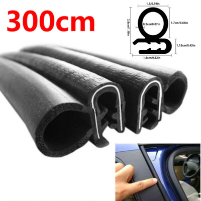 3M Car Door Boot Edge Protector Strip Trim U Shape Guard Seal Rubber ...