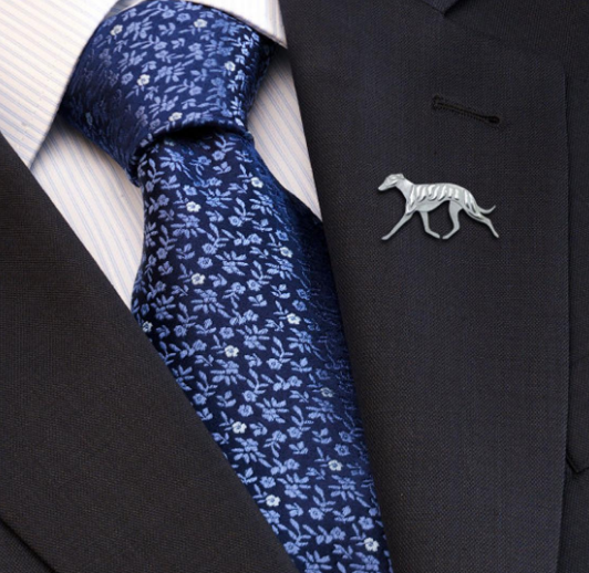 Classic Whippet Movement Beautiful Fashion Brooch Pin In 935 Argentium ...