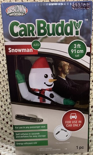 3 Foot Snowman Car Buddy Christmas Airblown Inflatable | eBay