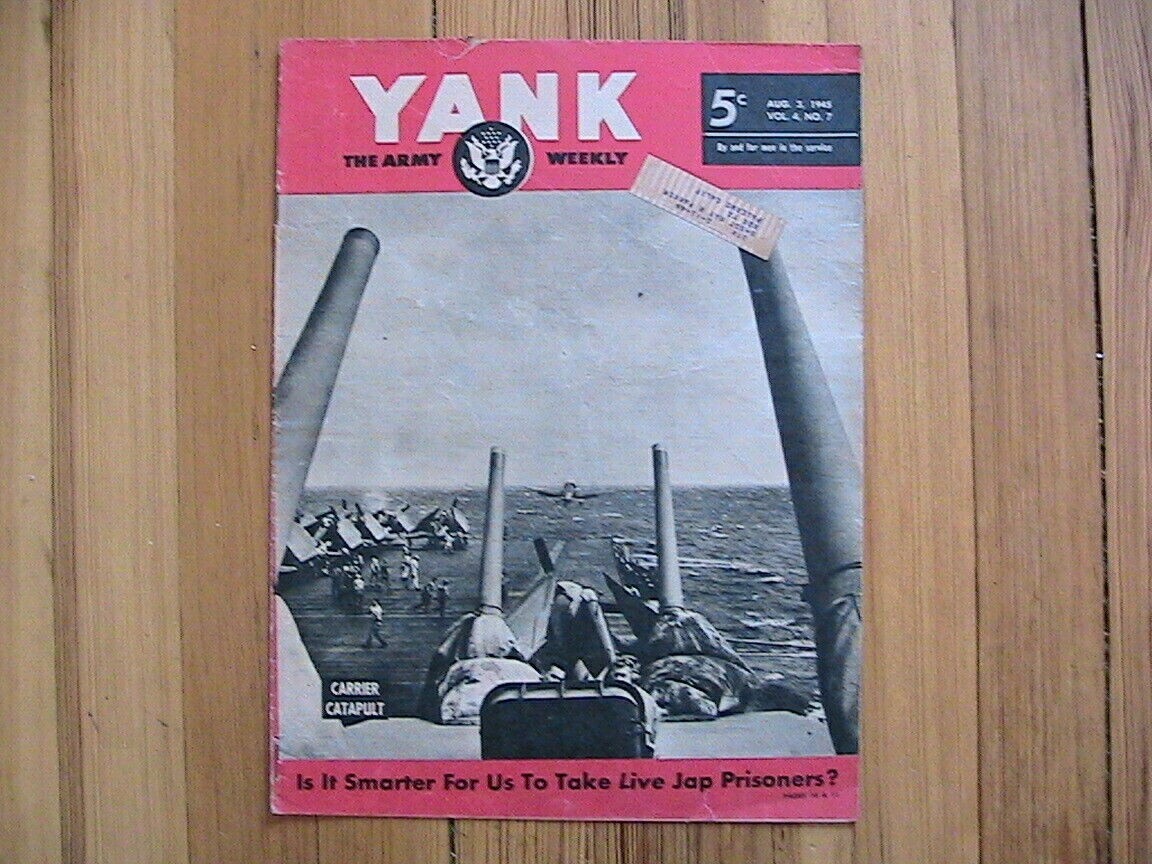 YANK MAGAZINE AUGUST 3 1945 CARRIER CATAPULT | eBay