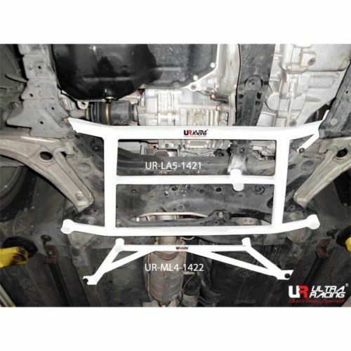 ULTRA RACING 4-Point Middle Lower Brace Bar Mitsubishi LANCER EVO X 10 ...
