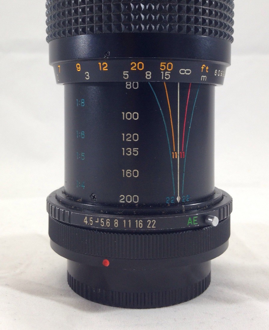 Rokinon Auto Zoom Multi Coated Macro 1:4.5 / f= 80-200mm Camera Lens ...
