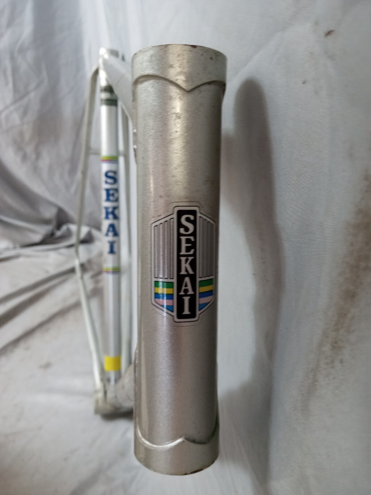 1980 Sekai 2400 Vintage Road Bike Frame Set 58cm Large Tange Steel USA ...