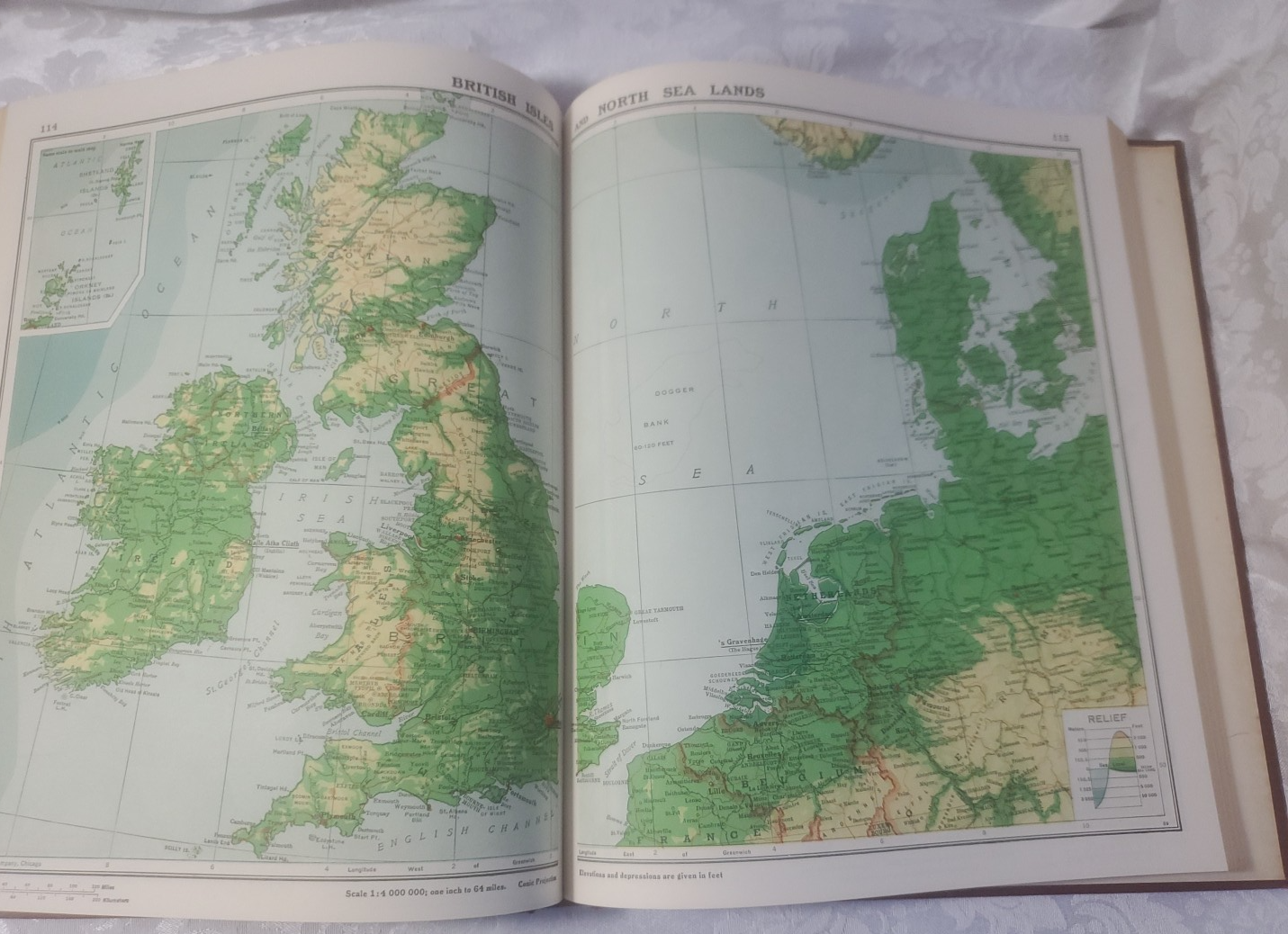 Lot of 2 Goode's School Atlas Pre World War 2 Maps/Oxford Atlas of ...