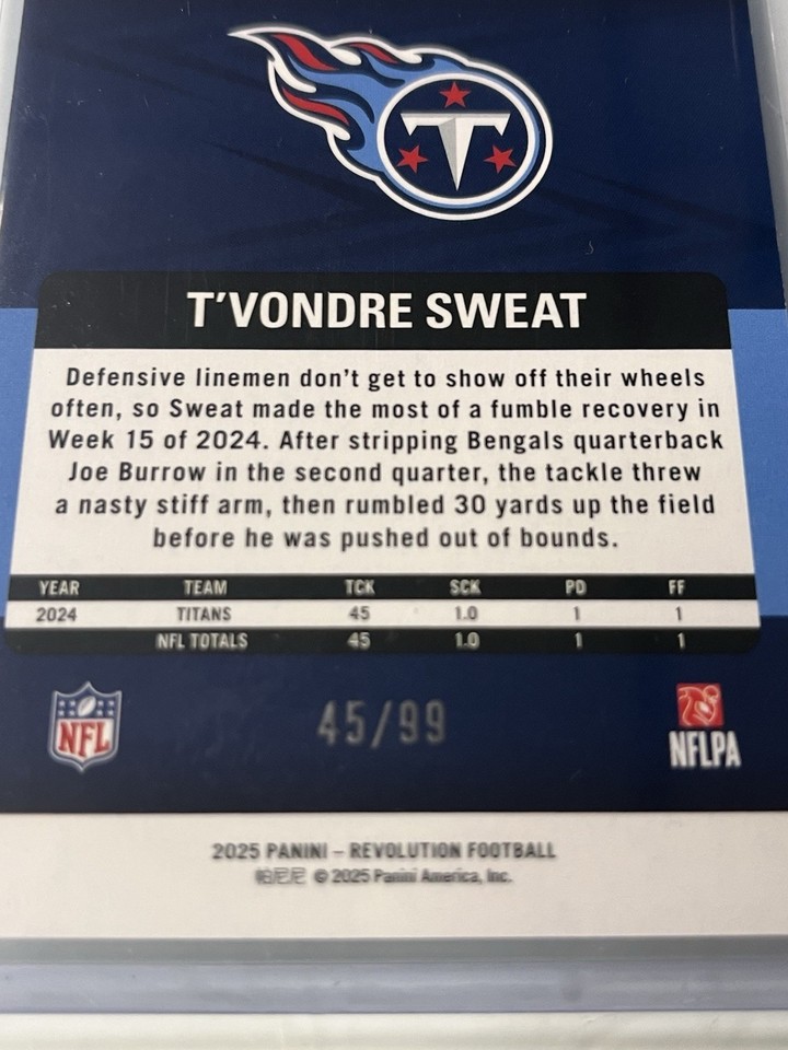 2025 Panini Revolution Chimere Dike Autographs /199 & Tevondre Sweat ...