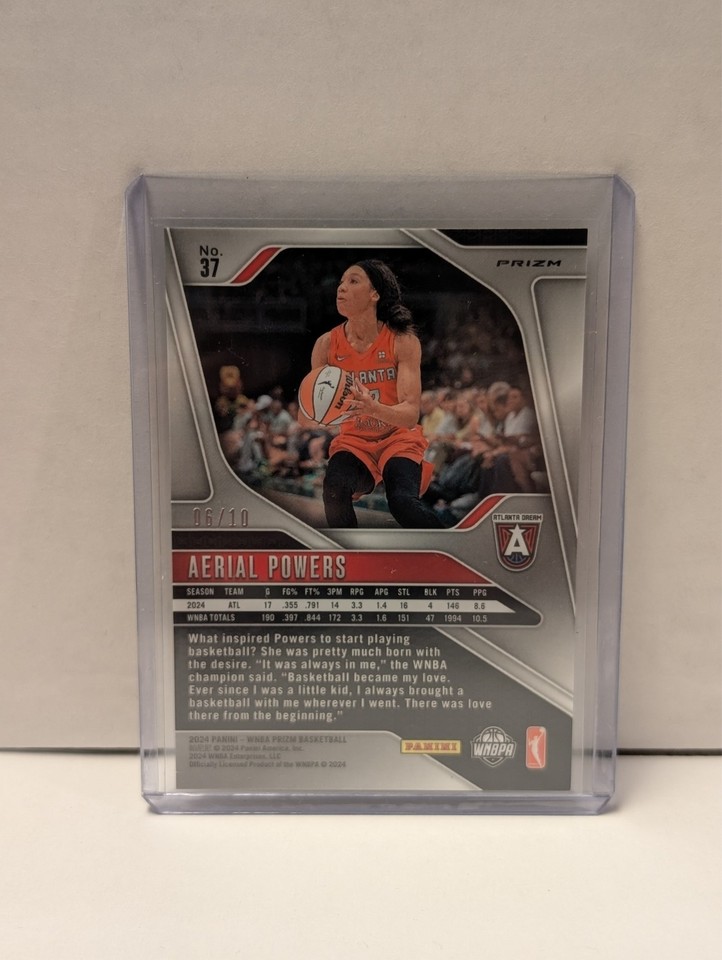 2024 Prizm WNBA Aeriel Powers Gold Prizm 6/10 Atlanta Dream | eBay UK