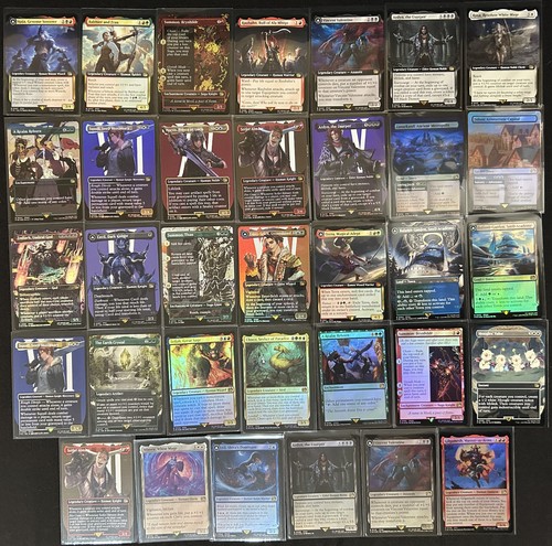 Final Fantasy MTG Foil Extended Art Borderless -34 Card Lot- Emet-Selch ...