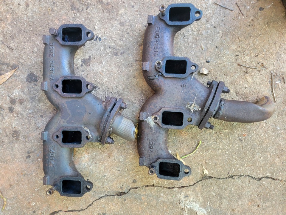 MEL Ram Horn Exhaust Manifolds 1958-68 Lincoln 430/462/410/430/383 Left ...
