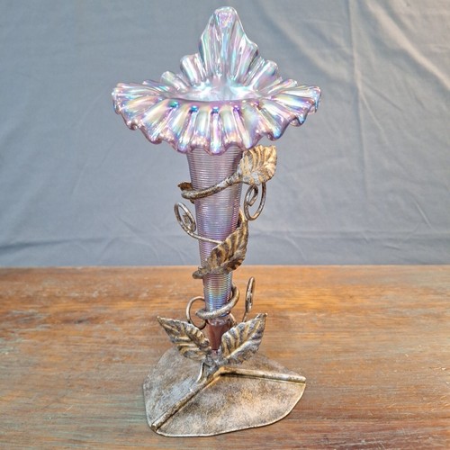 Fenton 5461 XK Violet Vining Jack In The Pulpit Table Sconce Vase ...