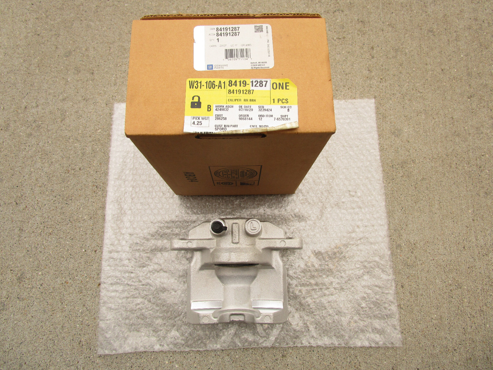 Genuine GM Disc Brake Caliper 84191287 for sale online | eBay