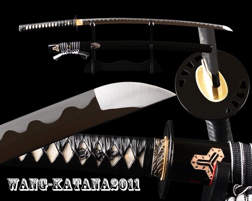 Kill Bill Black Real Japanese Samurai Katana 1095 High Carbon Steel ...