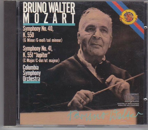 CD Album - BRUNO WALTER: MOZART: SYMPHONIES 40 & 41 JUPITER Columbia ...