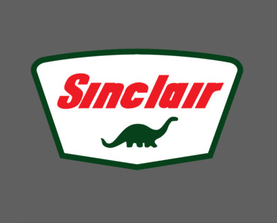 Sinclair Gas Pump Station Dino Oil Vintage Vinyl Decal Sticker M Medium ...