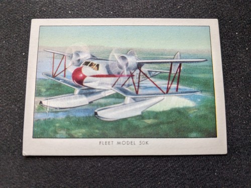 1941 Wings Modern Airplane Card # 48 Fleet Model 50K (EX) | eBay
