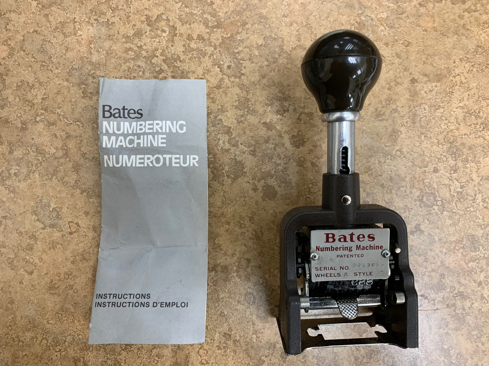 GBC Bates Numbering Machine 6EMULT-DC with box and instructions | eBay
