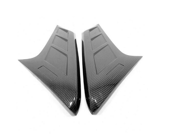ABS Carbon Fiber Rear Window Side Spoiler Cover Trim For 2019-2020 ...