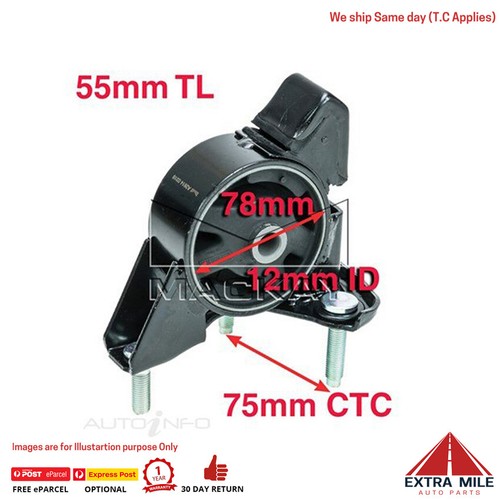 Mackay A2614 Engine Mount Rear For Toyota Corolla AE112R 1.8L I4 Petrol ...