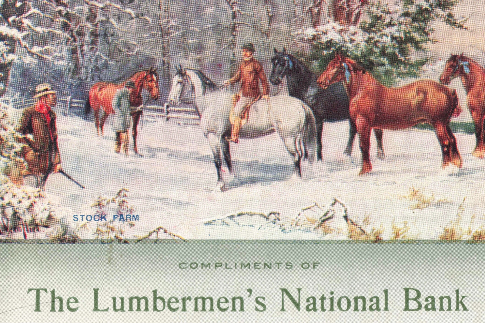 UP Menominee MI 1913 LOGGING & LUMBER ERA Lumbermen’s National Bank Of Menominee | eBay