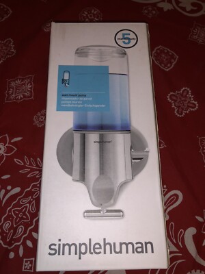SimpleHuman - BT1034 - Stainless Steel Wall Mount Soap Dispenser - 15 fl oz | eBay