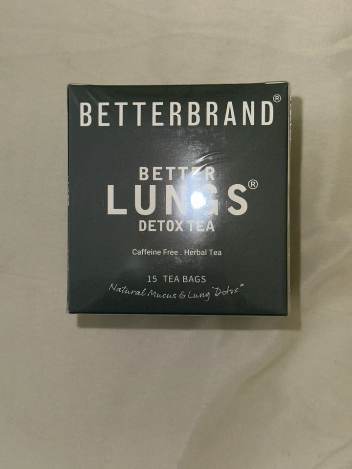 Betterbrand Better Lungs Detox Tea - Herbal Tea Bags - Mullein Leaf Ginseng | eBay
