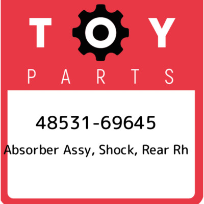 48531-69645 Toyota Absorber assy, shock, rear rh 4853169645, New ...