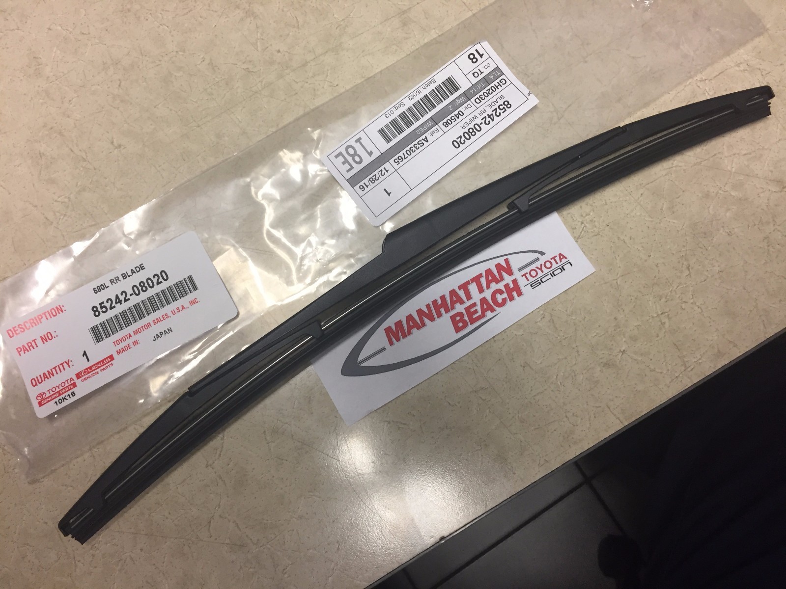 2011-2020 SIENNA Rear Wiper Blade NEW Genuine Toyota OEM 85242-08020 | eBay