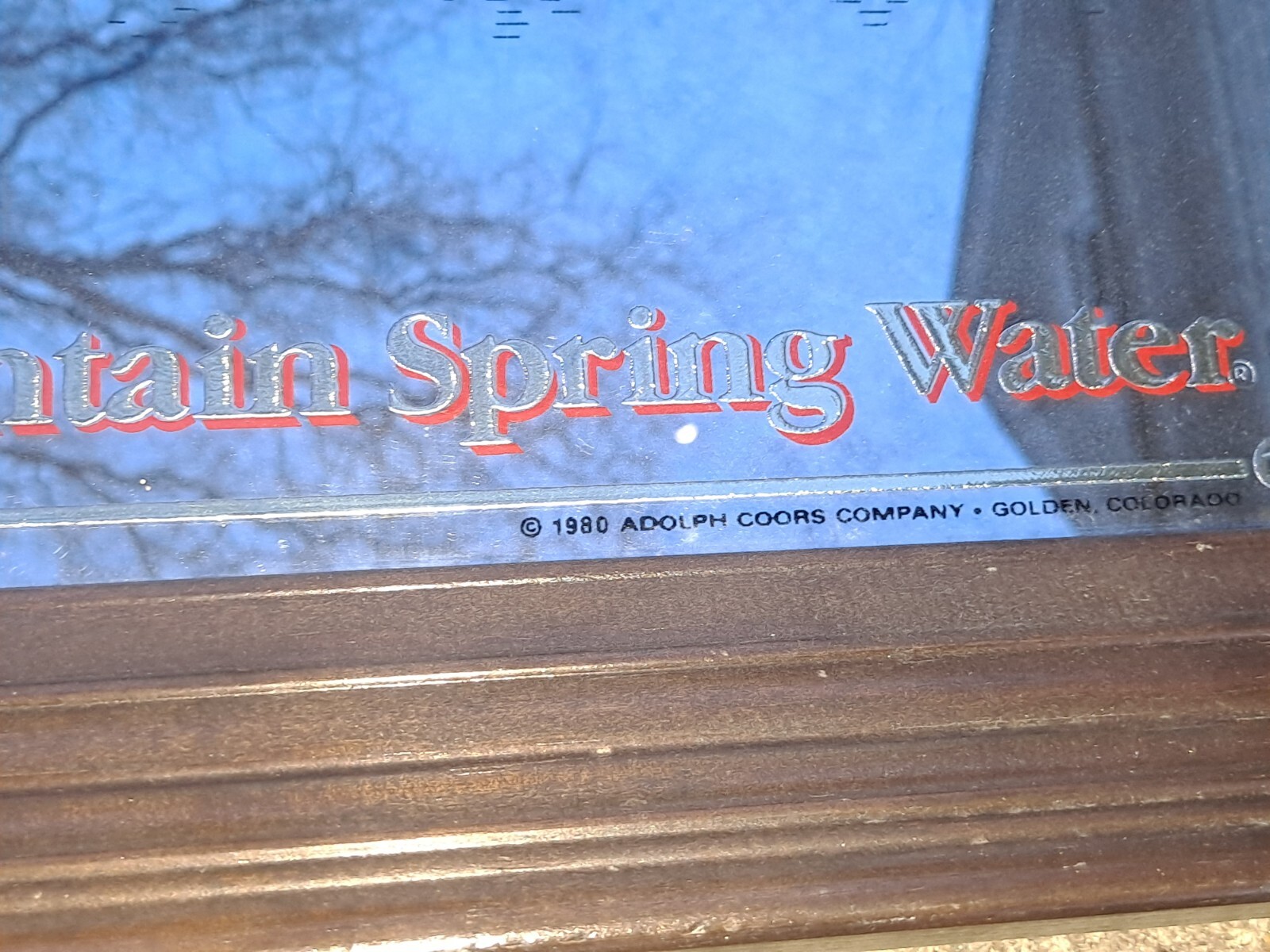 VTG COORS Beer Brewed With Pure Rocky Mountain Spring Water Bar Mirror ...