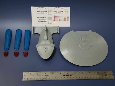 1/2500 scale AGT Galaxy-X starship W/ Decals! Star Trek 3d printed ...