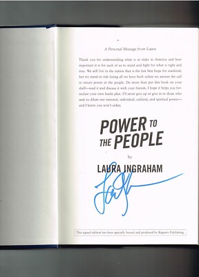 Power to the People by Laura Ingraham 2007 Hardcover Autographed Signed ...