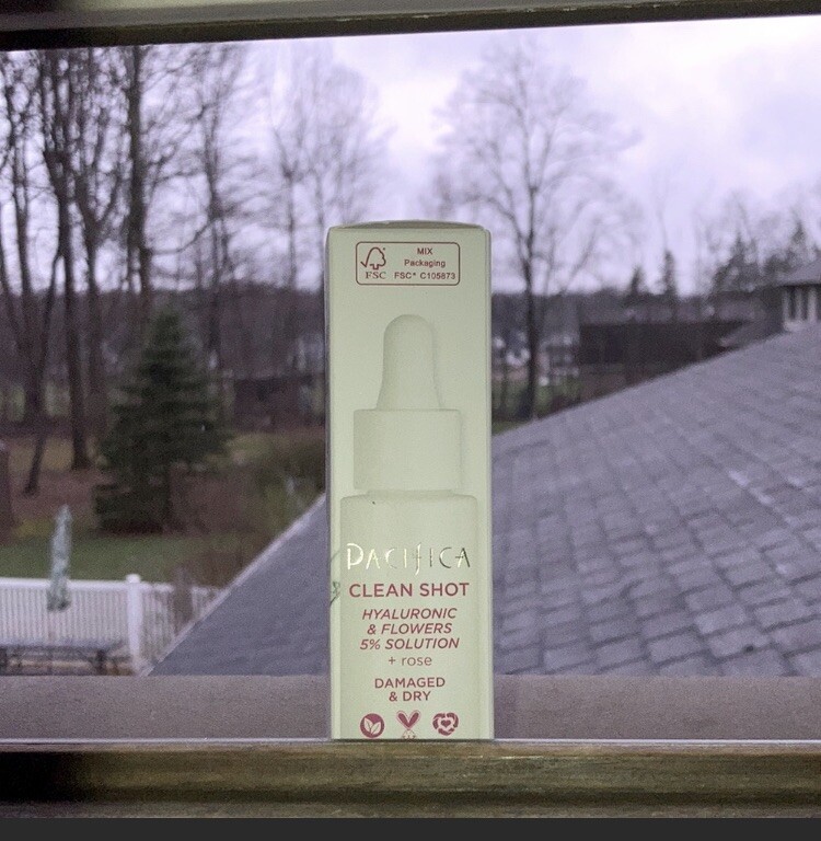 Pacifica Clean Shot Serum Hyaluronic Acid & Flowers 5% solution 0.80oz ...