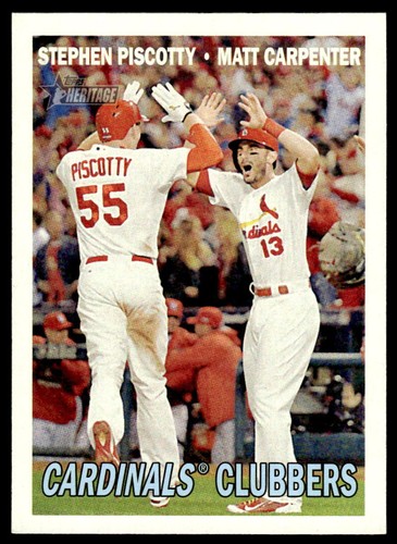 2016 Topps Heritage #63 Cardinal Clubbers (Piscotty / Matt Carpenter ...