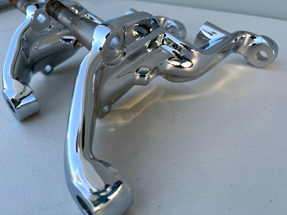 1959-1964 CHEVY IMPALA BELAIR ORIGINAL DRUM BRAKE SPINDLES / CHROME ...