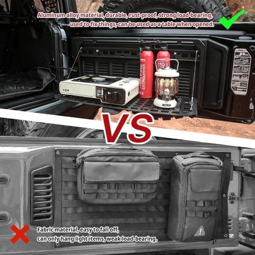 Tailgate Table Rear Cargo Shelf For Jeep Wrangler JK JKU & JL JLU ...