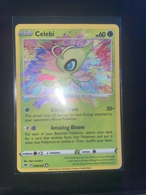 Pokémon TCG Celebi Vivid Voltage Holo Card 009/185 Amazing Rare | eBay