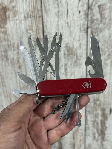 Six Layer VICTORINOX Swiss Army Multiuse Pocket Knife Pliers Scissors Saw File | eBay