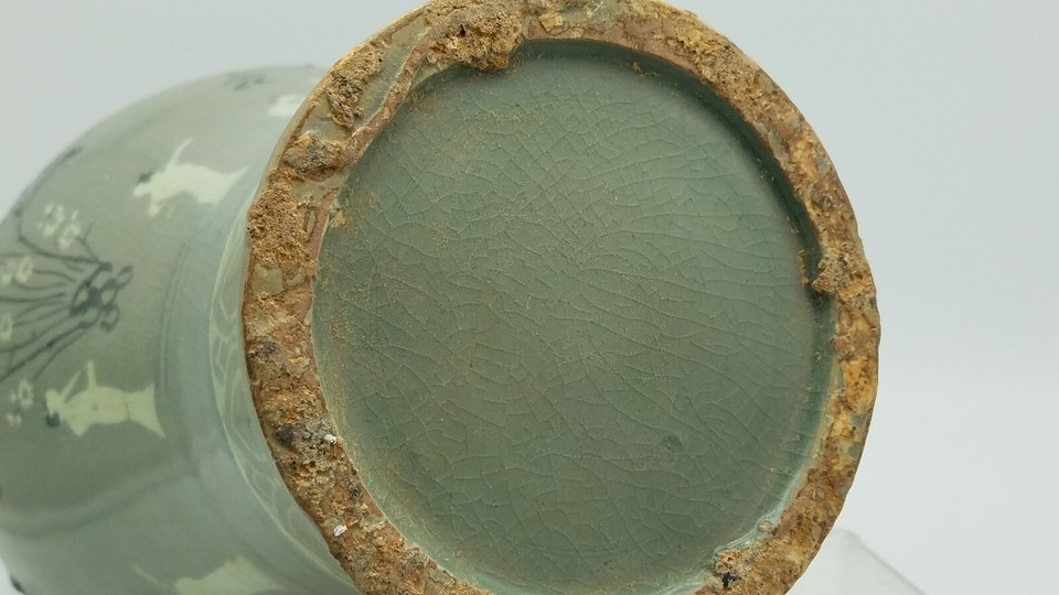 Korean Koryo Dynasty 12th to14th Century Flowers Pattern Vase | eBay