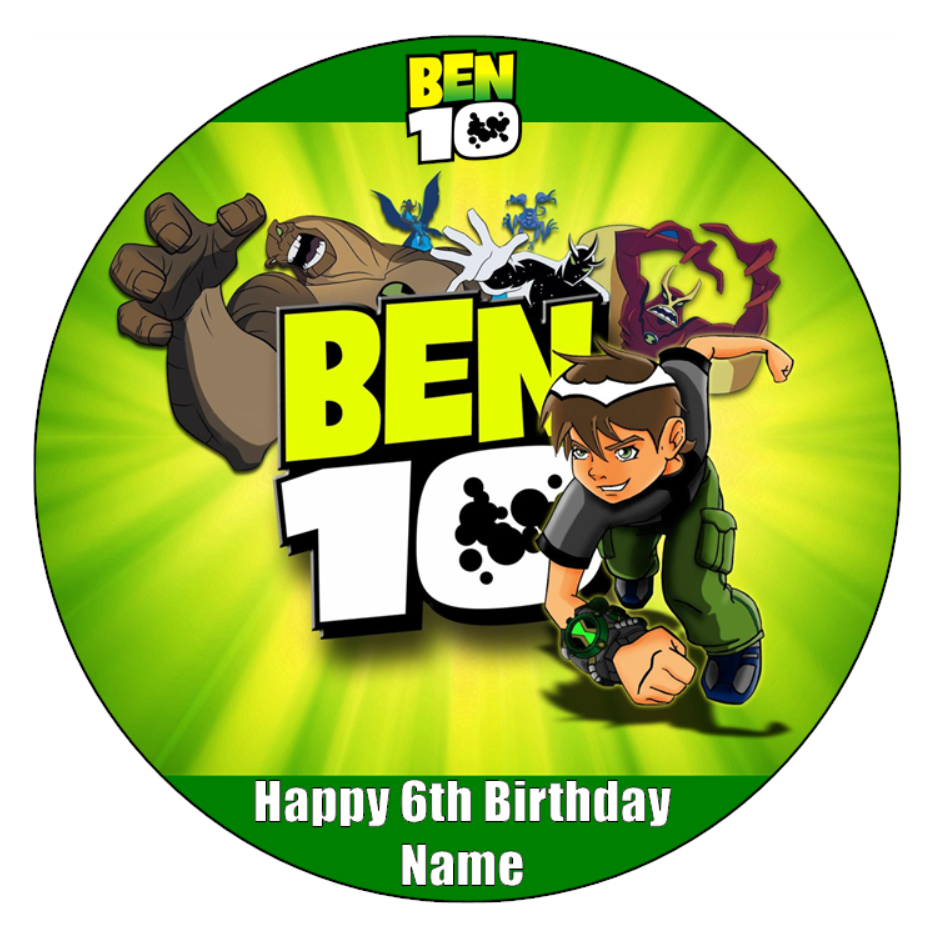 Ben 10 Cake Topper Superhero Edible Wafer Birthday Cake Decorations | eBay