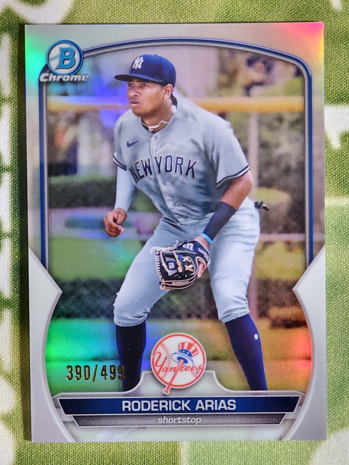 Roderick Arias 2023 Bowman Chrome Refractor /499 New York Yankees #BCP ...