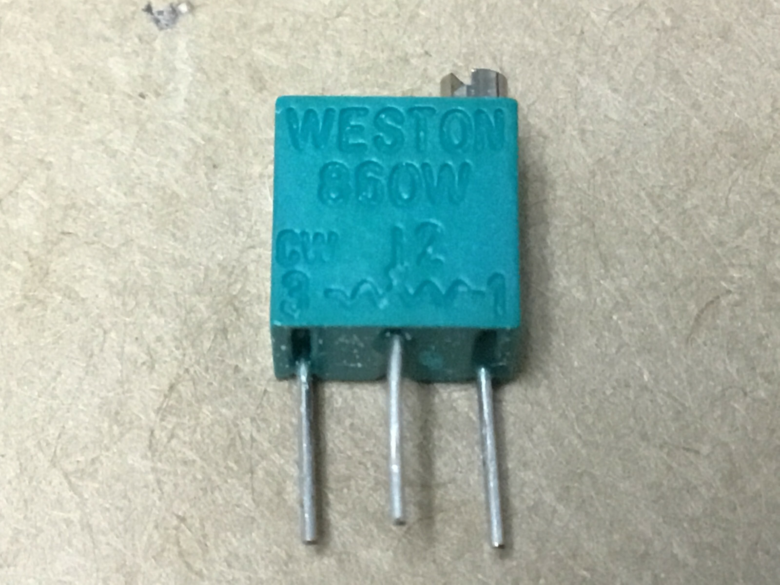 (1 PC) WESTON RJR26FW502P Resistor, 3 Pin Trimpot Sensor NSN# 5905-01 ...