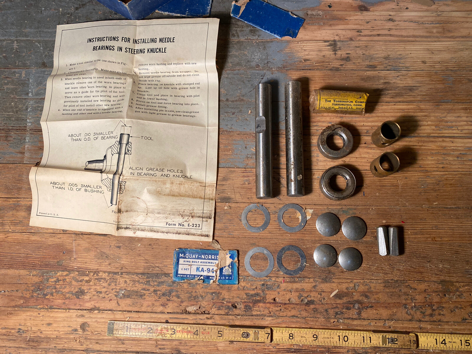 40-56 Chrysler Desoto Dodge Plymouth King Pin Set MCQUAY-NORRIS KA94 ...