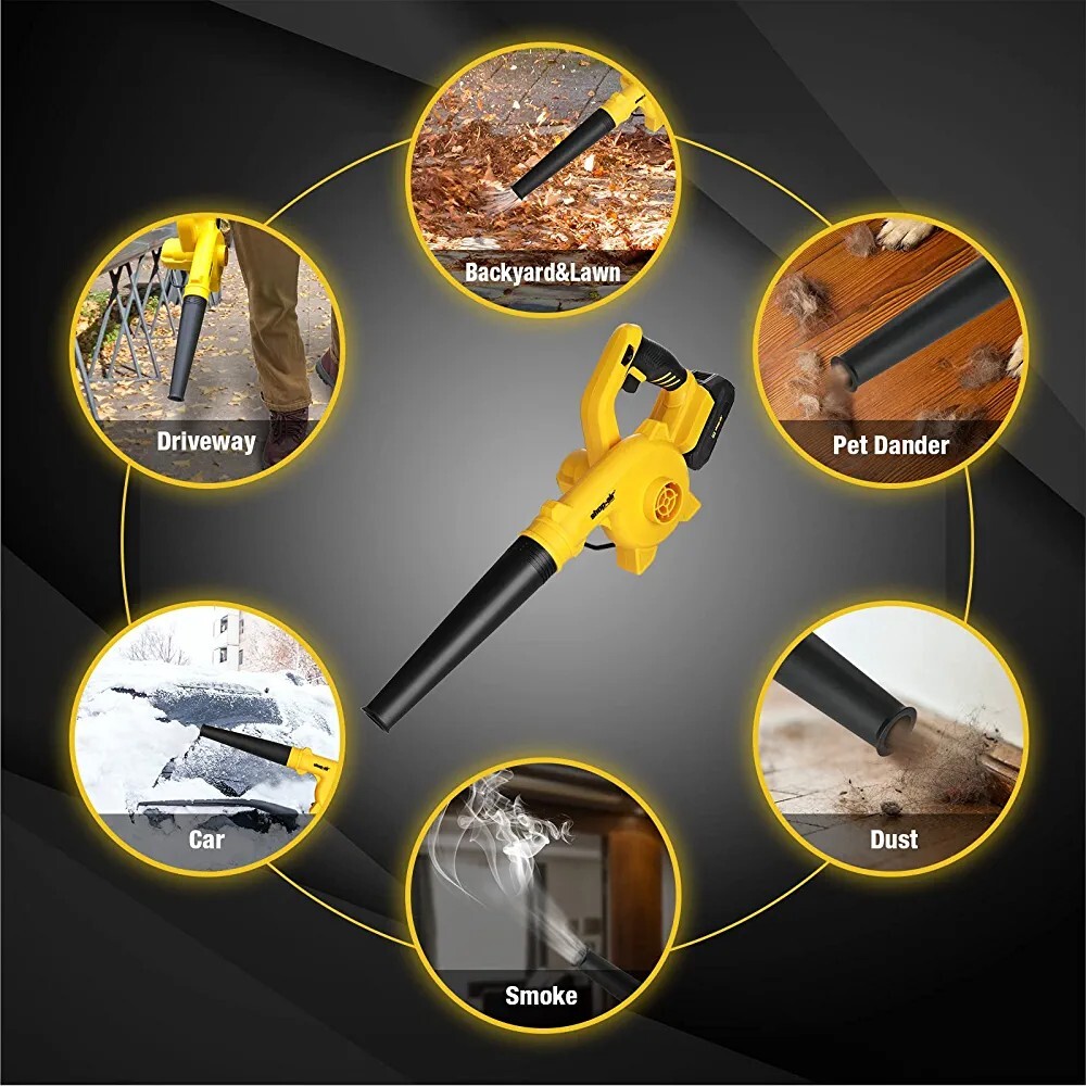 Shop Air 20v Leaf Blower Small Handheld Air Workshop Blow Dust Blower ...