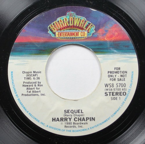 Rock Promo 45 Harry Chapin - Sequel / Sequel On Boardwalk Entertainment ...